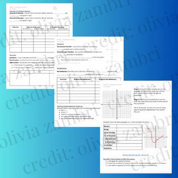 Grade Advanced Functions Pre Calculus Properties Of Graphs
