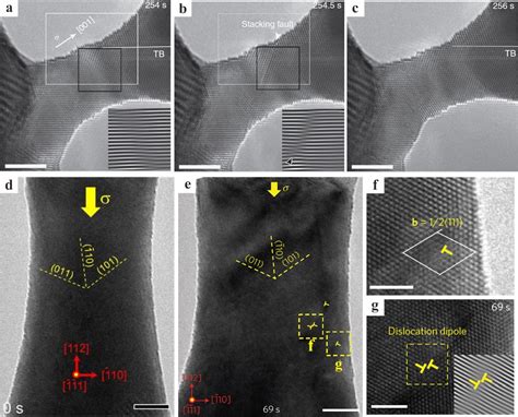In Situ Atomic Scale Observation Of Dislocation Mediated Discrete Plasticity In Nanoscale