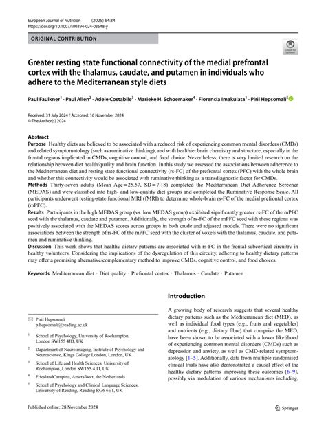 Pdf Greater Resting State Functional Connectivity Of The Medial Prefrontal Cortex With The