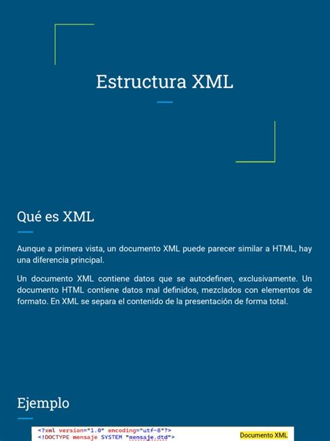 Estructura Xml Pdf Xml Formatos De Archivo De Computadora