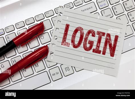 Word Writing Text Login Business Concept For Entering Website Blog Using Username And Password