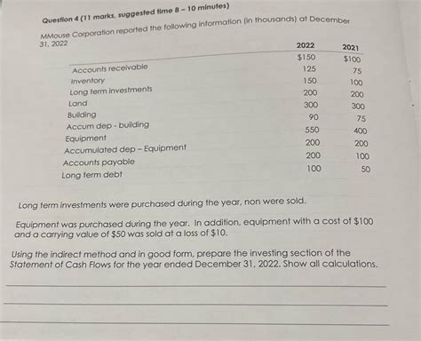 Solved Question 4 11 Marks Suggested Time 8 10 Minutes
