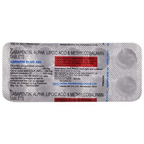 Gabapentin Alpha Lipoic Acid And Methylcobalamin Tablet 10 Tablets At ₹ 276stripe In Nagpur