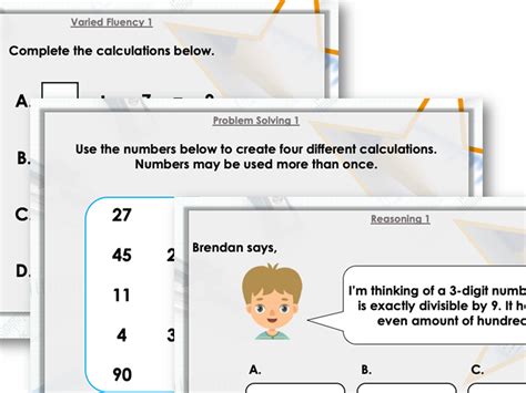Year 4 Maths 9 Times Table And Division Facts Lesson Autumn Block 4