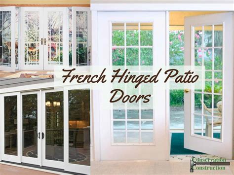 Energy Efficient Hinged French Patio Doors Conservation Construction