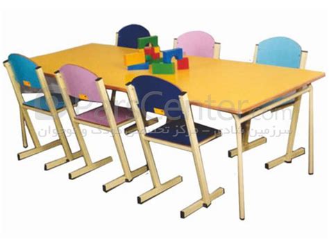 2 4 میز و صندلی ام دی اف لوازم مهدکودک و پیش دبستان