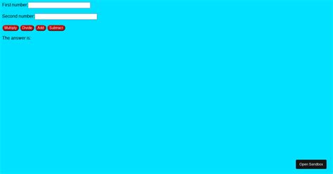 Calculator Codesandbox