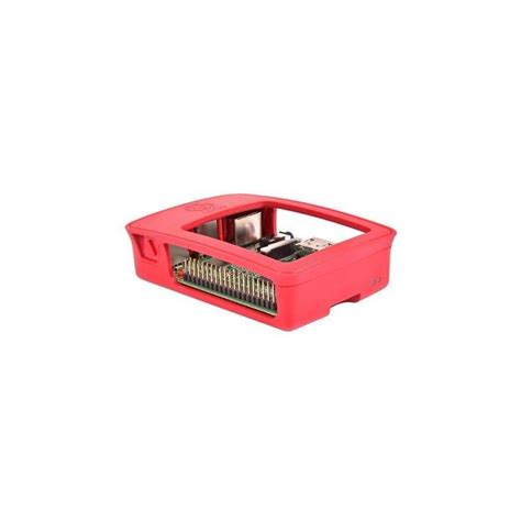 Boîtier Officiel Rouge And Blanc Raspberry Pi3 Modèle B And Pi3 Modèle B
