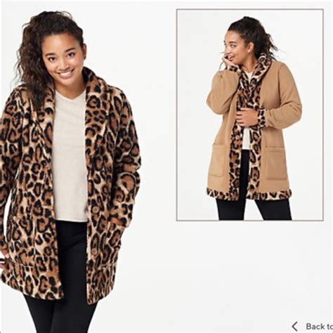 Susan Graver Jackets And Coats Susan Graver Weekend Reversible Sherpa