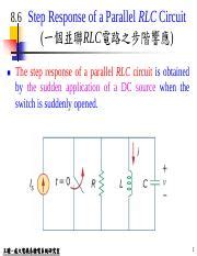 Step Response Of Parallel RLC Circuit Analysis Solutions Course Hero