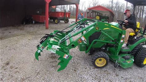 John Deere 1025r Frontier Grapple And Fel Youtube