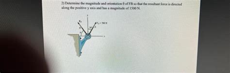 Solved 2 Determine The Magnitude And Orientation θ Of Fb So