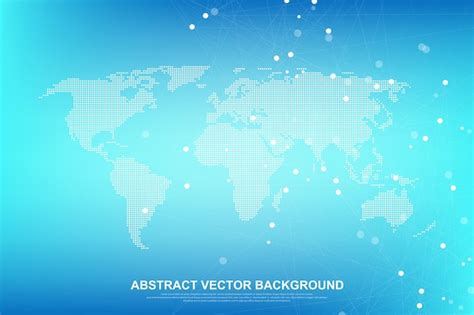 Premium Vector Abstract Plexus Background With Connected Lines And Dots Wave Flow Plexus