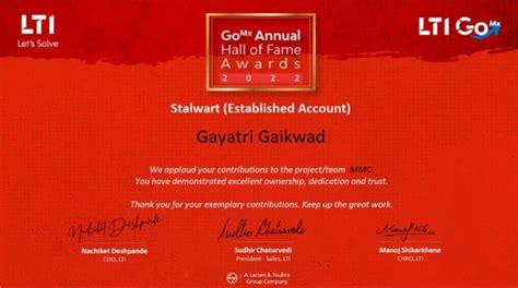 Gayatri Gaikwad On Linkedin Latepost Ltimindtree