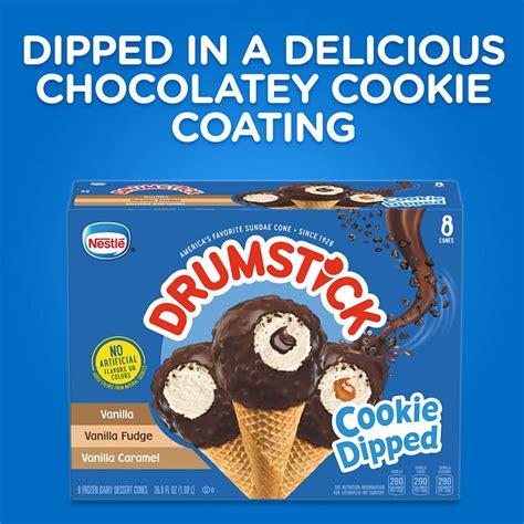 Buy Drumstick Cookie Dipped Variety Pack Vanilla Fudge Vanilla