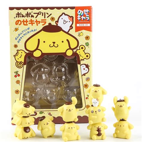 New 11pcslot Japan Sanrio Pompompurin Pom Pom Purin Action Figure