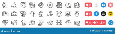 instruction manual dao and spanner line icons pack for web app