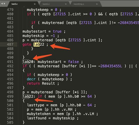 Tex Core Can Someone Explain What Is Labxx In The Source Code Of Tex