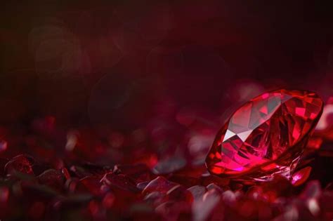 Premium Photo The Deep Red Of A Ruby Sparking Passion