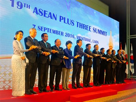 Apt Chairmans Statement Of The 19th Asean Plus Three Summit 7 September 2016 Asean Plus Three