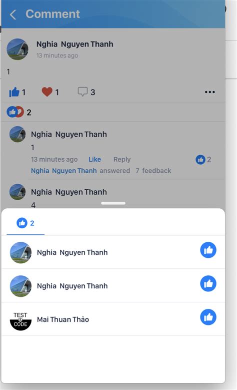 bug when likecomment · issue 82 · getstream react native activity feed · github