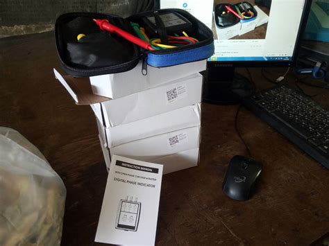 Sp8030 3 Phase Rotation Sequence Indicator Meter Tester Detector Inverter Tester เครื่องวัด