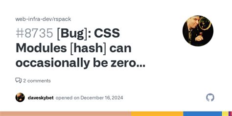 Bug Css Modules Hash Can Occasionally Be Zero Length If Is Entirely Numeric · Issue 8735
