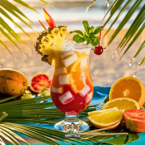 Coconut Rum Punch Cocktail Recipe Thirsty Tales