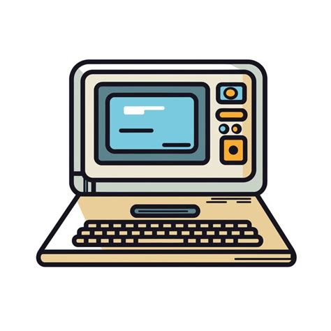 Premium Vector Vector Icon Of A Computer Laptop Flat Design