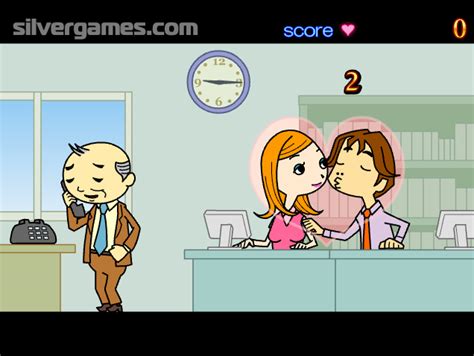Office Lovers Kissing Play Office Lovers Kissing Online On Silvergames