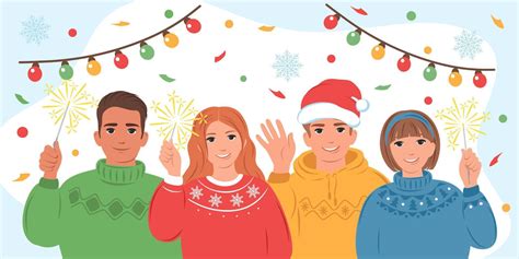 Winter Holiday Party Clip Art