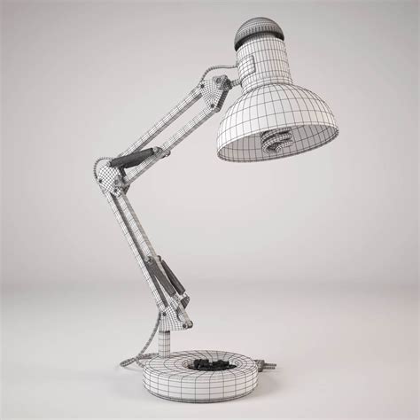 Table Lamp Hinge Bulb Lighting 3d Model