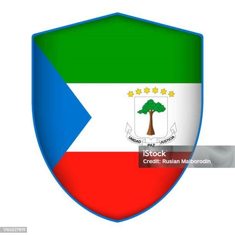 방패 모양의 적도 기니 국기 벡터 일러스트 레이 션입니다 개념에 대한 스톡 벡터 아트 및 기타 이미지 개념 경호 고급 Istock