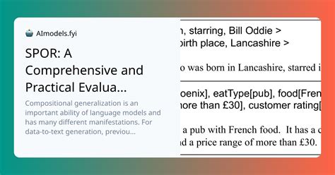 Spor A Comprehensive And Practical Evaluation Method For Compositional Generalization In Data