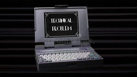 Technical Problem Warning Alert Error Message Flashing On Screen