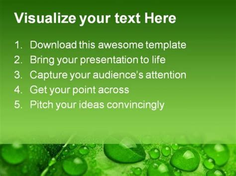 Fresh Green Leaf Nature PowerPoint Themes And PowerPoint Slides