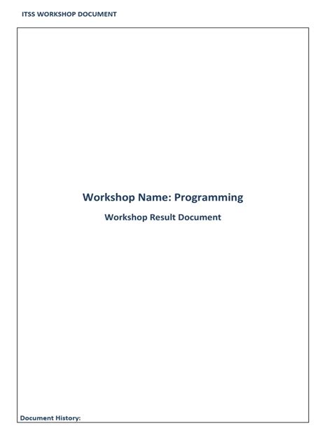 Itss Workshopexercise01 Pt12 Pdf Parameter Computer Programming