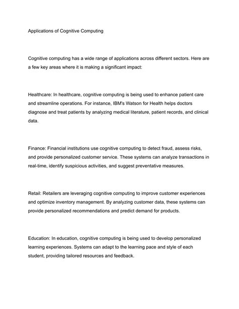 Ppt Cognitive Computing 101 Understanding Its Impact And