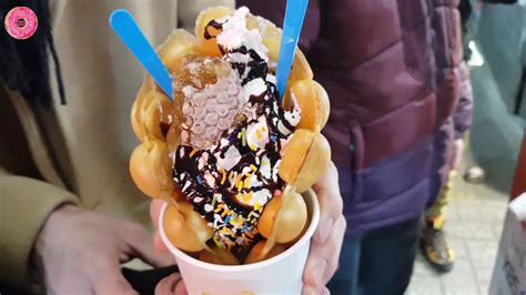 홍콩에그와플 길거리 음식