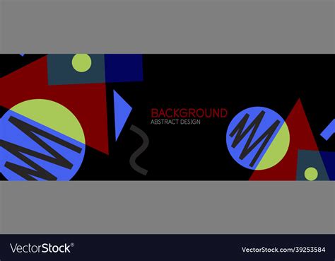 Abstract Background Blocks Lines Triangles Vector Image