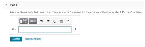 solved tem 6 constants part a an l c circuit containing an