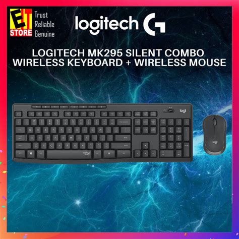 Logitech Mk295 Silent Combo Wireless Keyboard Wireless Mouse Lazada