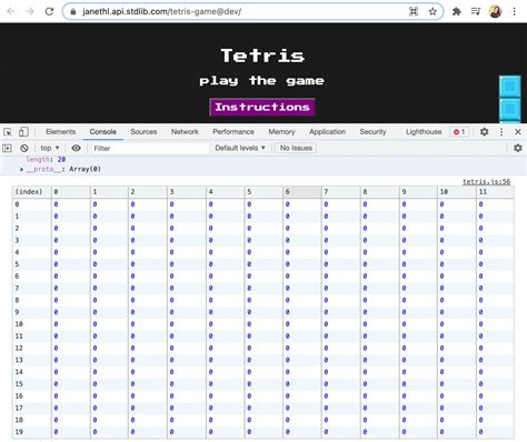 Build A Tetris Game With Html Canvas Css And Javascript On Autocode
