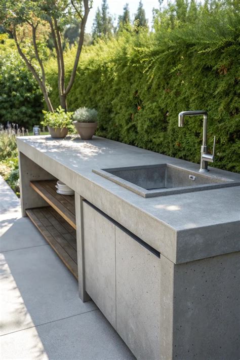 20 Stylish Outdoor Concrete Countertop Ideas Alderlight