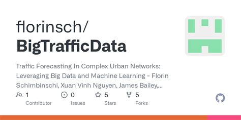 Github Florinschbigtrafficdata Traffic Forecasting In Complex Urban Networks Leveraging Big