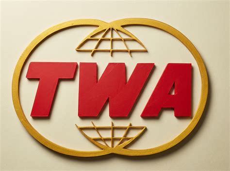 Twa Retro Logo 3d Wall Sign Trans World Airlines Vintage Style