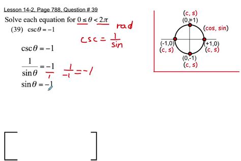 Solve Each Equation For Theta If 0 Circ Leq