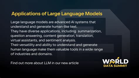 Applications Of Large Language Models