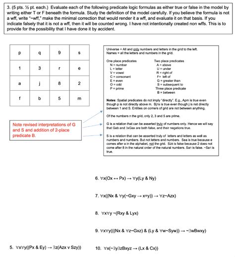 Solved Evaluate Each Of The Following Predicate Logic