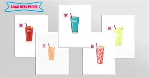 Sonic Drinks Menu